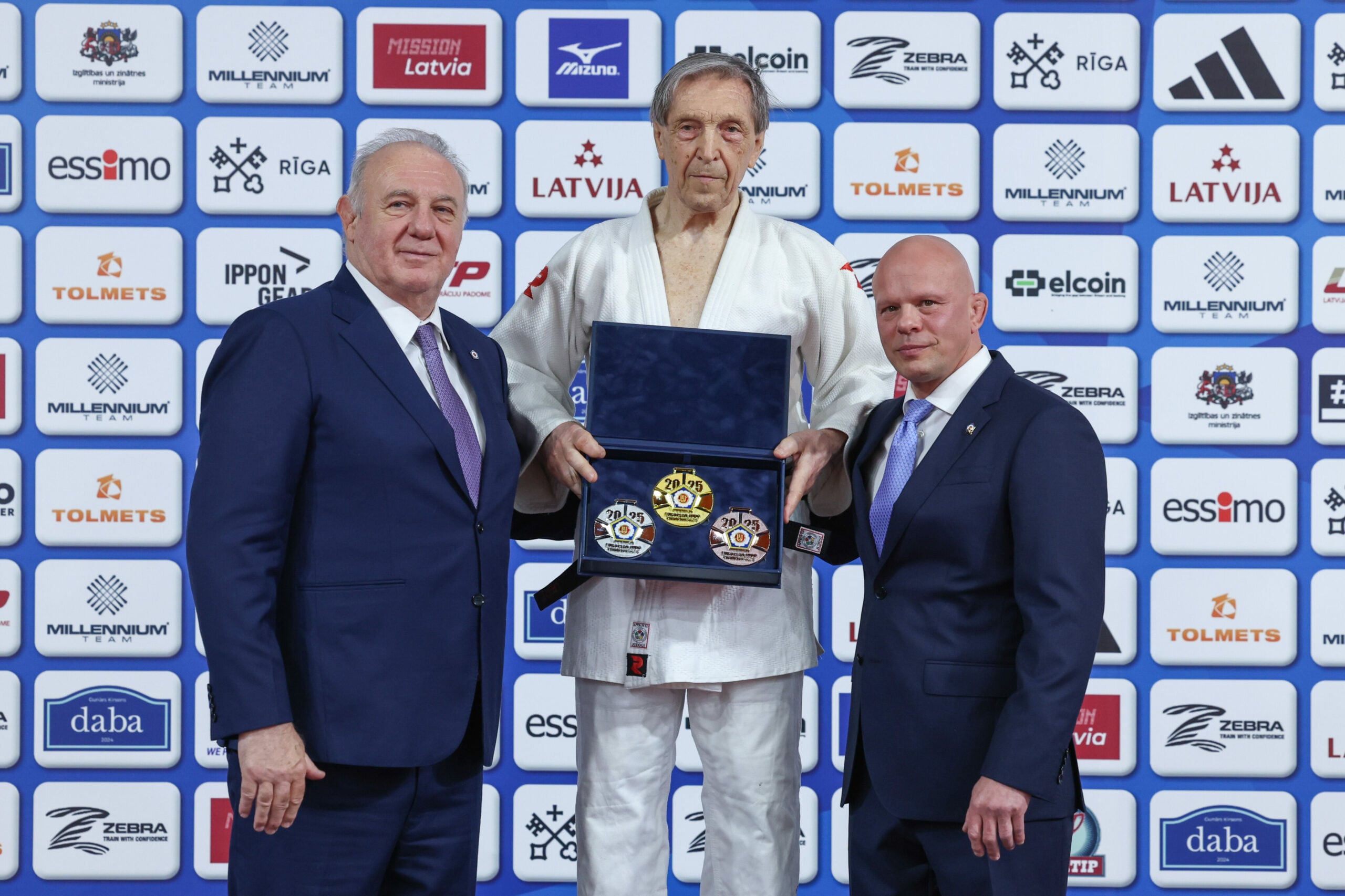 Riga’s Own Valentins Azarovs, 83, Esteemed at Veteran Europeans 2025 - European Judo Union